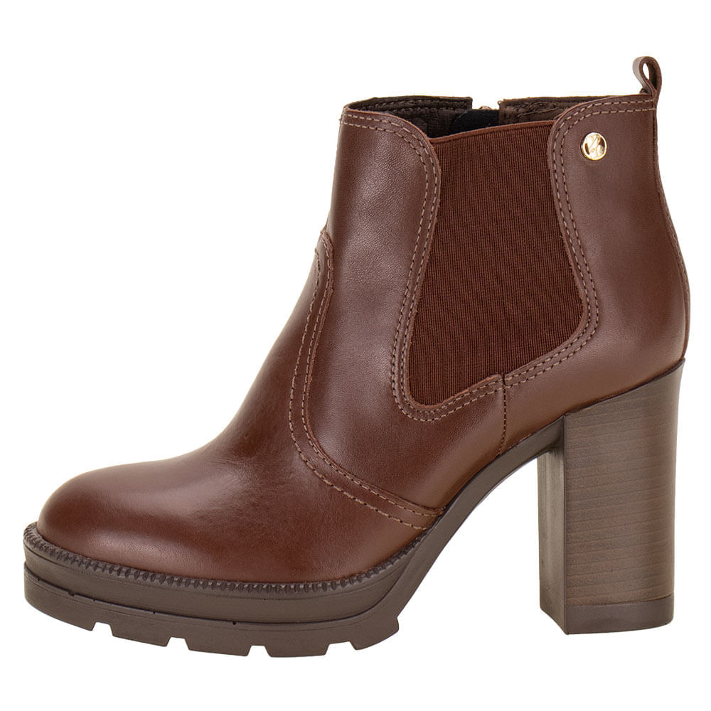 Bota Feminina Cano Baixo Bottero - 350104 CAFÉ - cloviscalcados