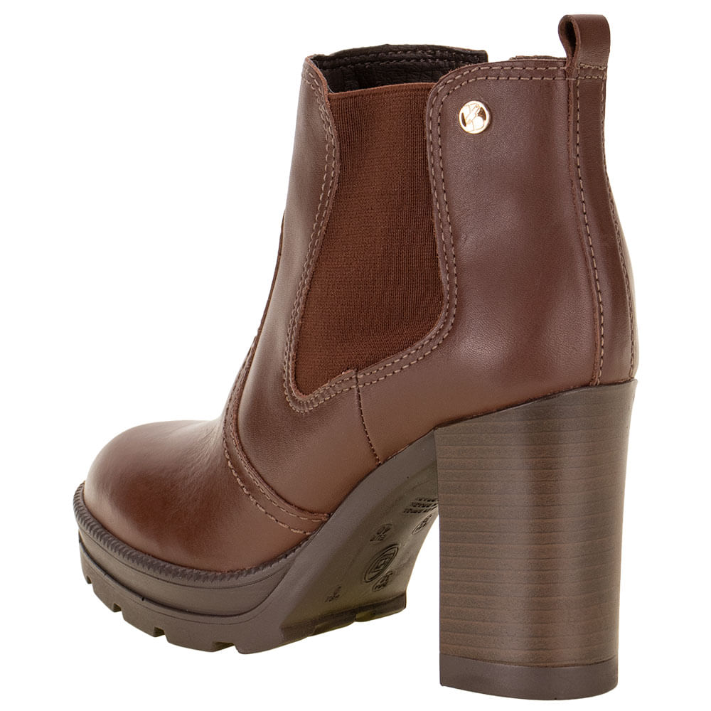 Bota Feminina Cano Baixo Bottero - 350104 CAFÉ - cloviscalcados