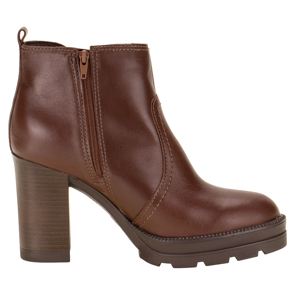 Bota Feminina Cano Baixo Bottero - 350104 CAFÉ - cloviscalcados