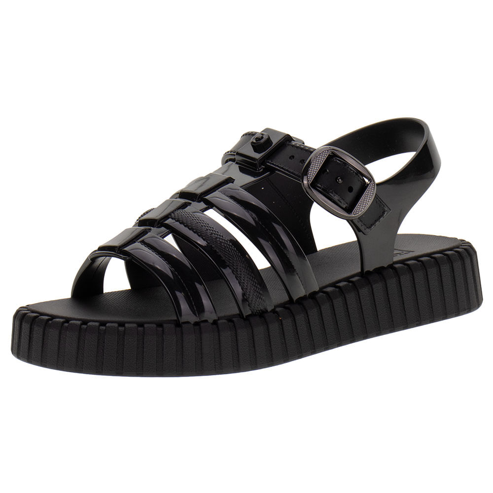 Sandália Feminina Drop Zaxy - 18882 PRETO - cloviscalcados