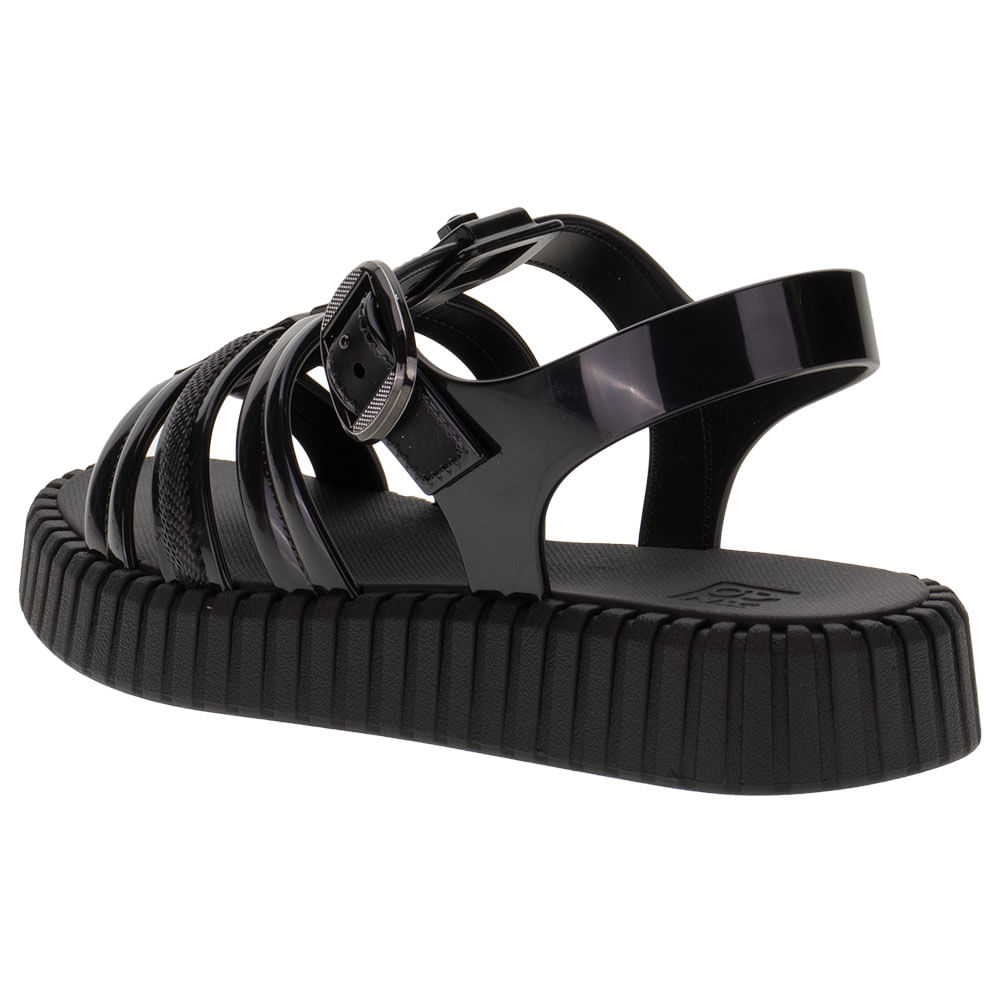 Sandália Feminina Drop Zaxy - 18882 PRETO - cloviscalcados