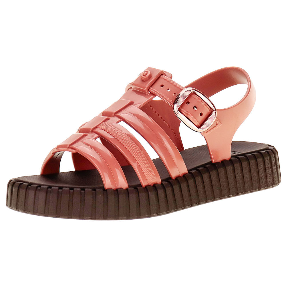 Sandália Feminina Drop Zaxy - 18882 SALMÃO - cloviscalcados