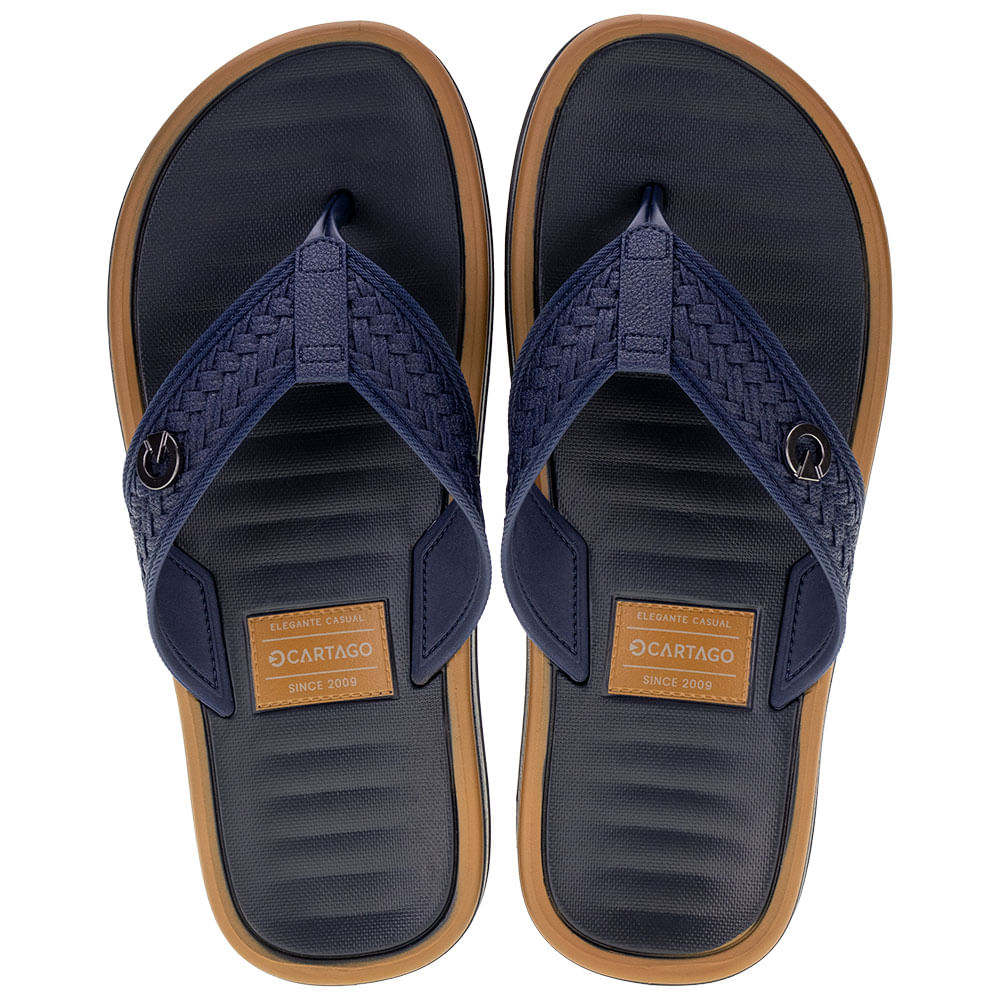 Chinelo Masculino Coimbra II Cartago 12285 MARINHO - cloviscalcados
