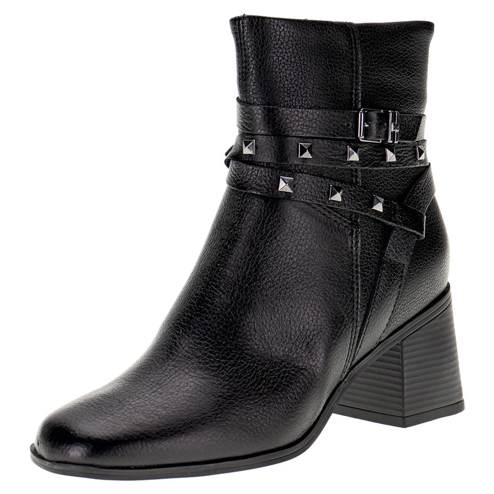 Bota Feminina Cano Baixo Bottero 361802 PRETO - cloviscalcados