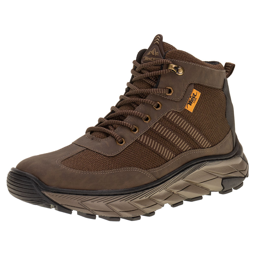 Bota Masculina Adventure West Line 195 CHOCOLATE - cloviscalcados