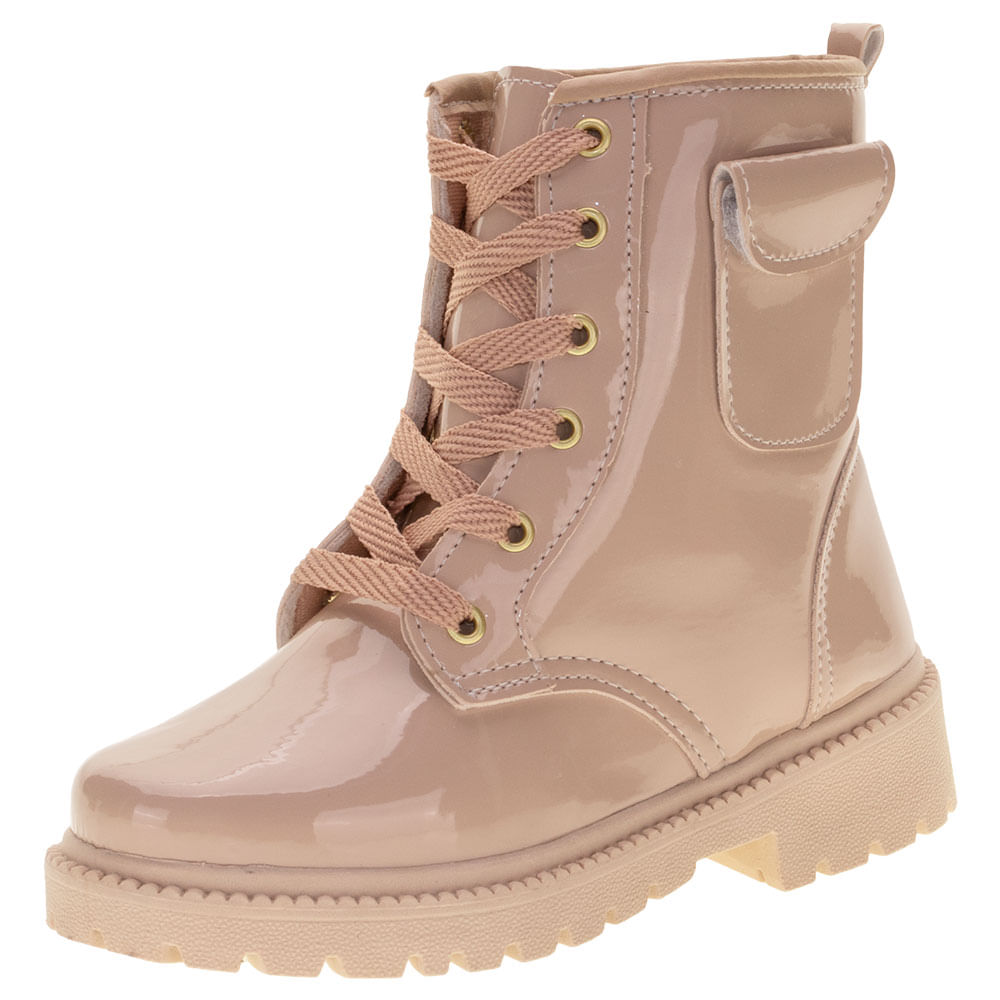 Bota Infantil Feminina Coturno Gracinha 88 ROSA - cloviscalcados