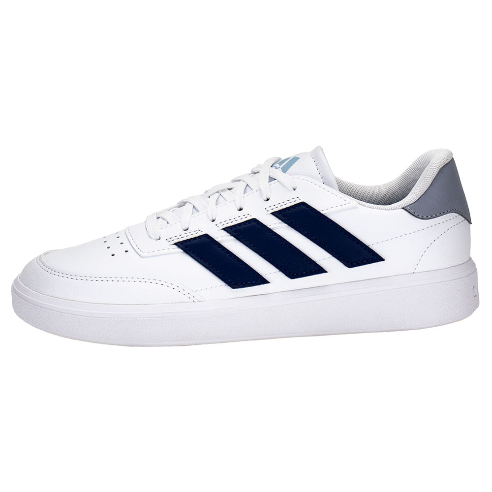 Tênis Masculino Courtblock Adidas IF4029 BRANCO/AZUL - cloviscalcados
