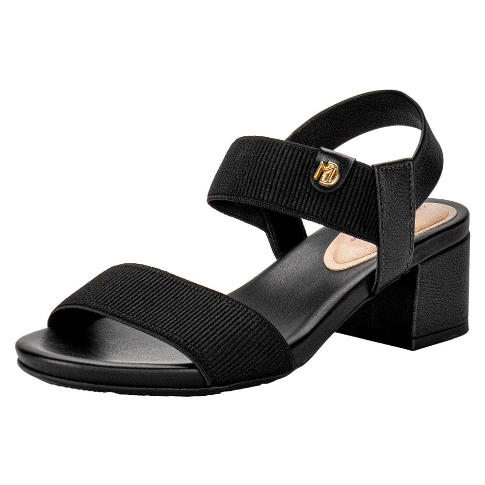 Sandália Feminina Salto Grosso Modare 7187100 PRETO - cloviscalcados