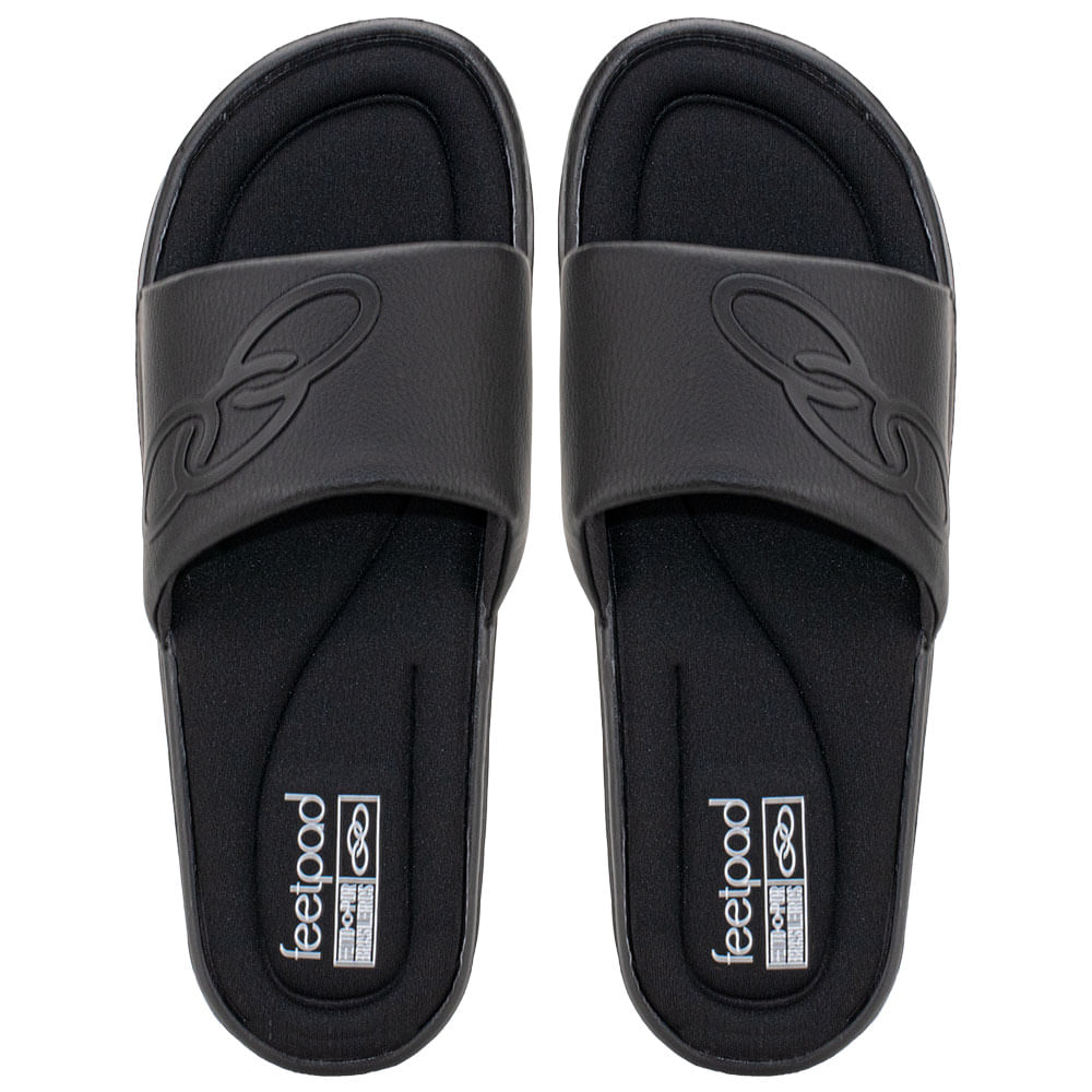 Chinelo Masculino Slide Patmos Olympikus 54099152 PRETO - cloviscalcados