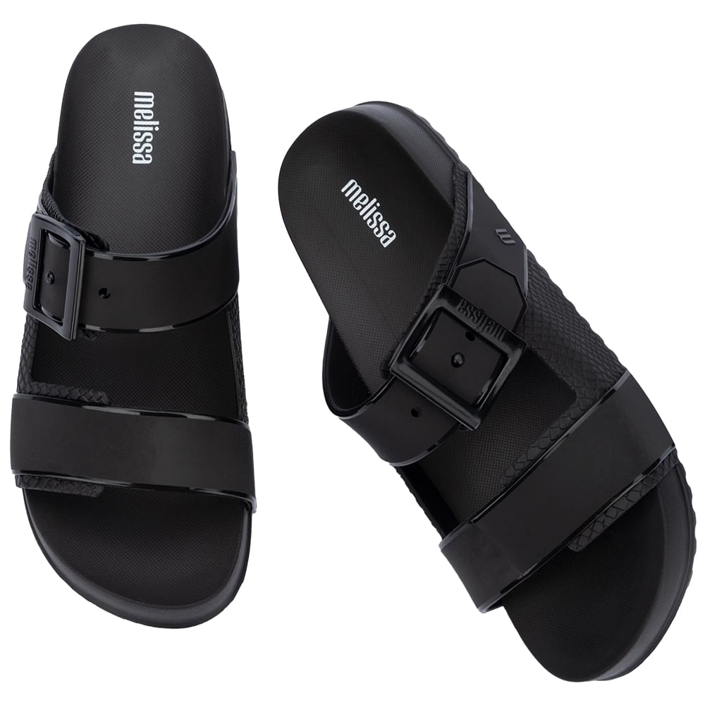 Melissa Cozy Connection Slide 35832 PRETO | Clovis Calçados