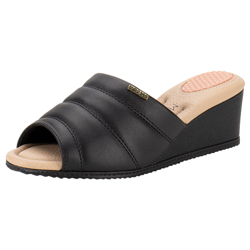 Tamanco Feminino Anabela Modare 7164109 PRETO - cloviscalcados