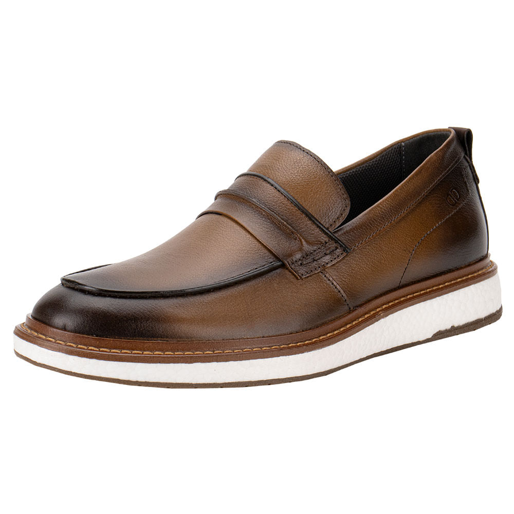 Sapato Masculino Clark Pulse Democrata 604203 CARAMELO - cloviscalcados