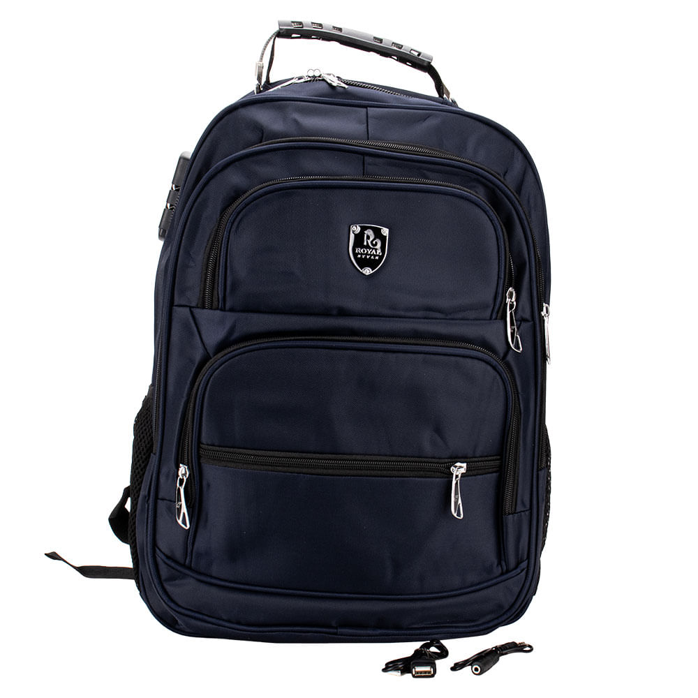 Mochila Masculina Royal Style 3513 MARINHO - cloviscalcados