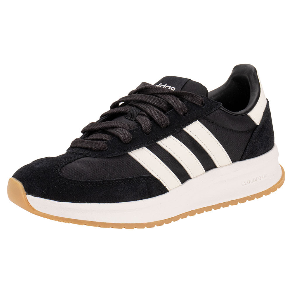 Tênis Feminino Run 70s 2.0 Adidas IH8595 PRETO/BRANCO - cloviscalcados