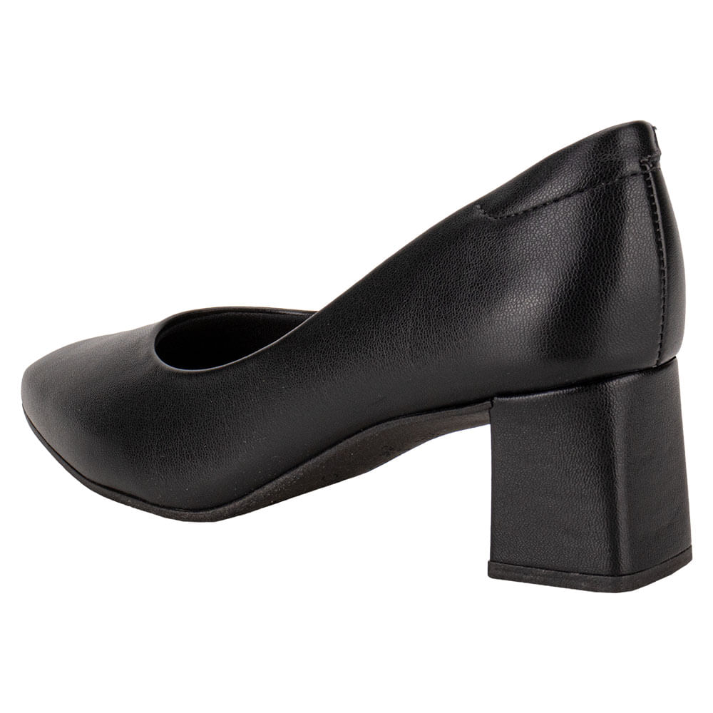 Sapato Feminino Salto Grosso Beira Rio 4314100 PRETO - cloviscalcados