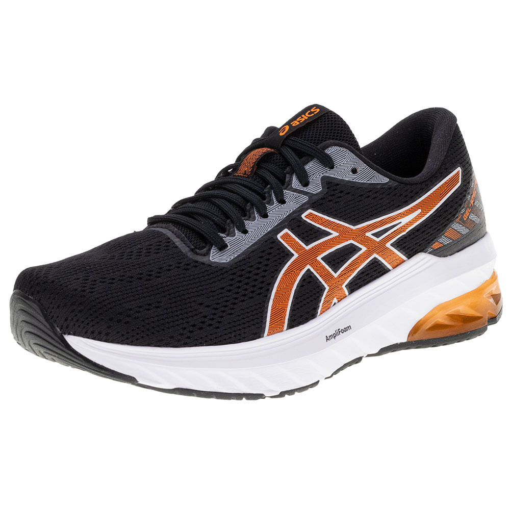 Tênis Masculino Gel Spectrum Asics - 1011B654 PRETO/LARANJA ...