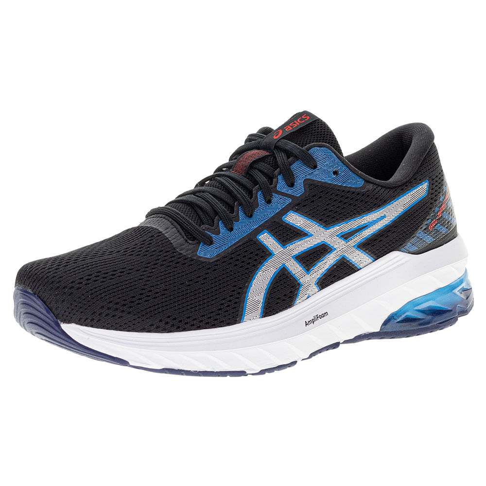 Tênis Masculino Gel Spectrum Asics - 1011B654 PRETO/AZUL - cloviscalcados
