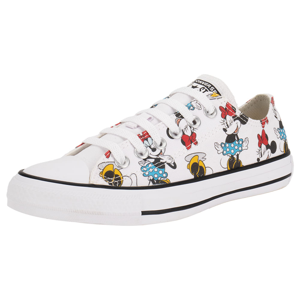 Tênis Chuck Taylor All Star Minnie Converse CT3127 BRANCO - cloviscalcados