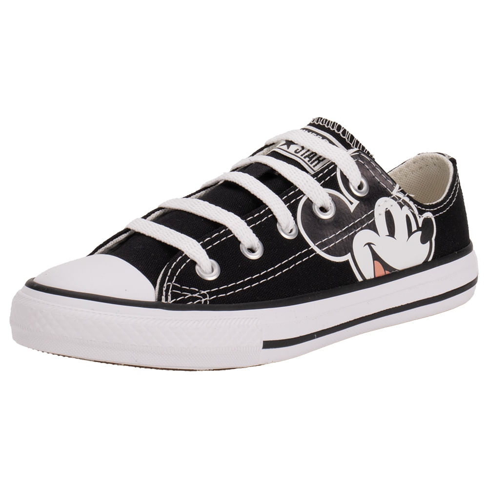 Tênis Infantil Chuck Taylor All Star Mickey Converse CK1328 PRETO ...