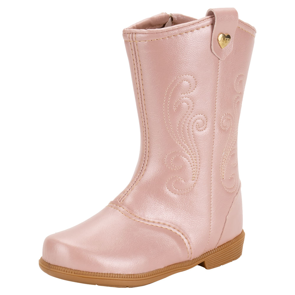 Bota Infantil Feminina Nathielly 009097 ROSA - cloviscalcados