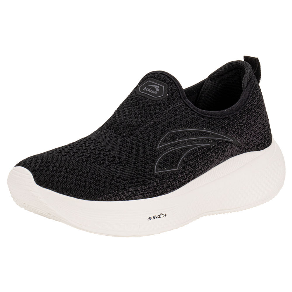 Tênis Feminino Slip On Kolosh E0301 PRETO - cloviscalcados