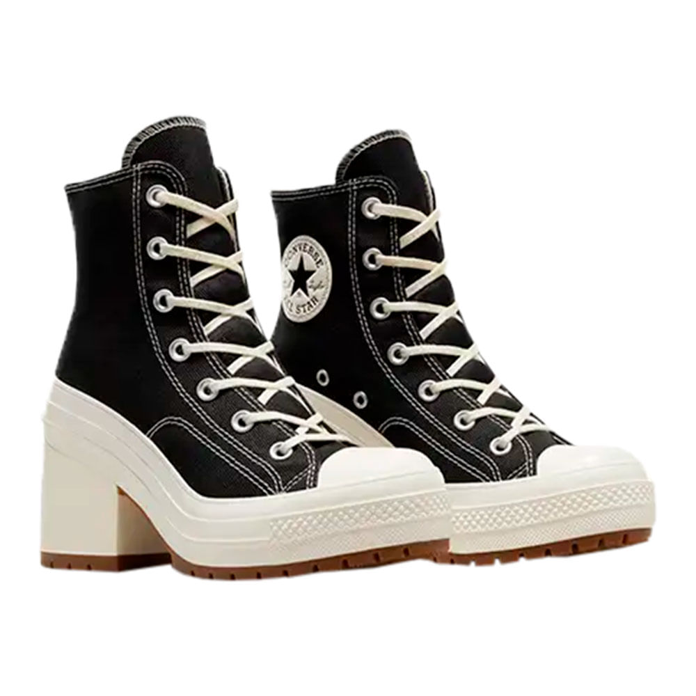 Tênis Chuck 70 De Luxe Heel Converse A05347C PRETO/BRANCO - cloviscalcados