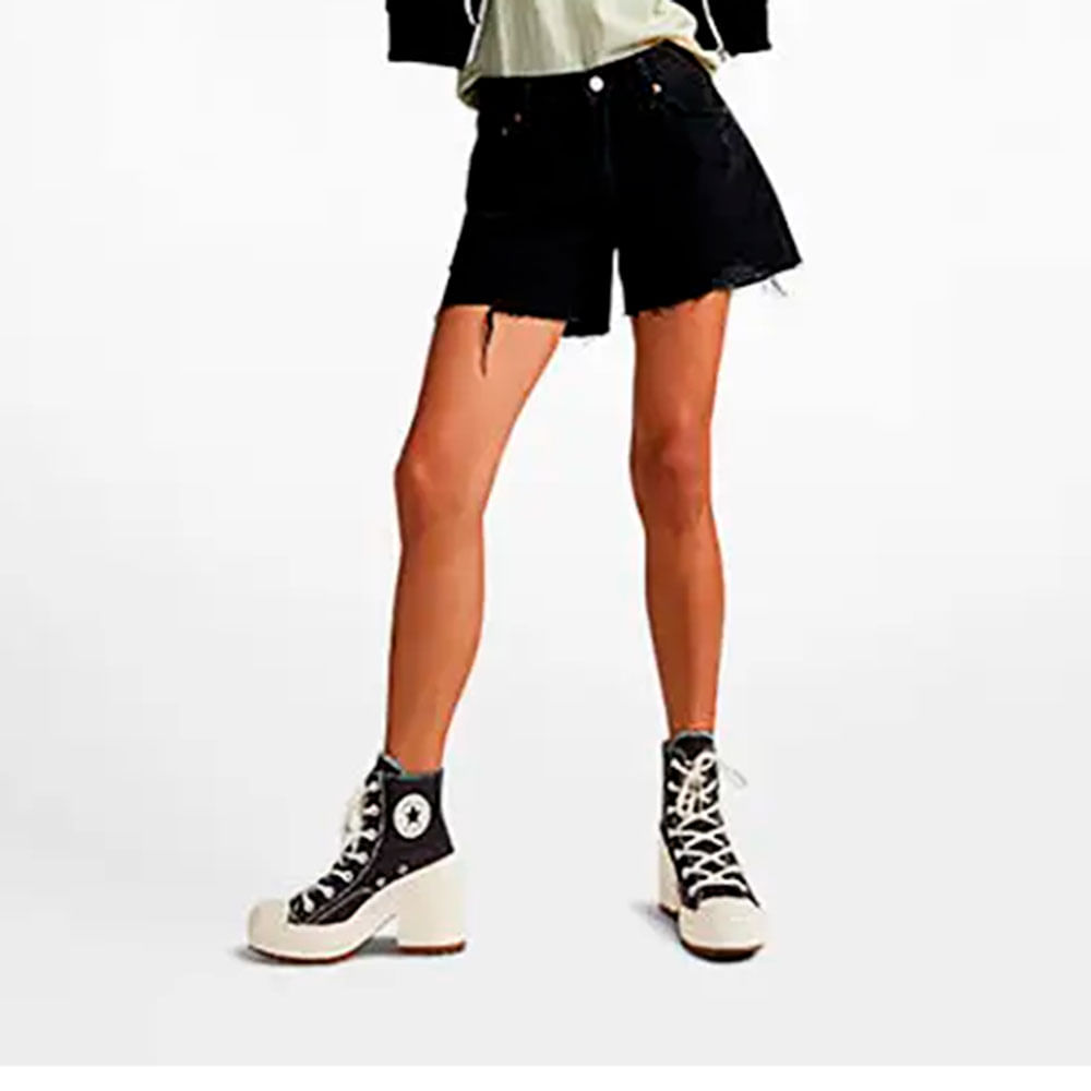 Tênis Chuck 70 De Luxe Heel Converse A05347C PRETO/BRANCO - cloviscalcados