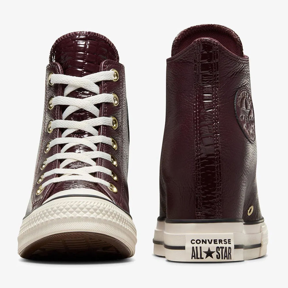 Tênis Chuck Taylor All Star Wedge Croc Converse A12349C VINHO ...
