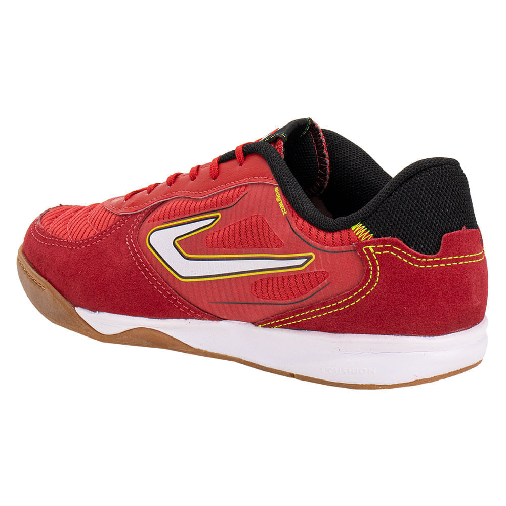 Chuteira Futsal Letra IV Topper TP0498 VERMELHO - cloviscalcados