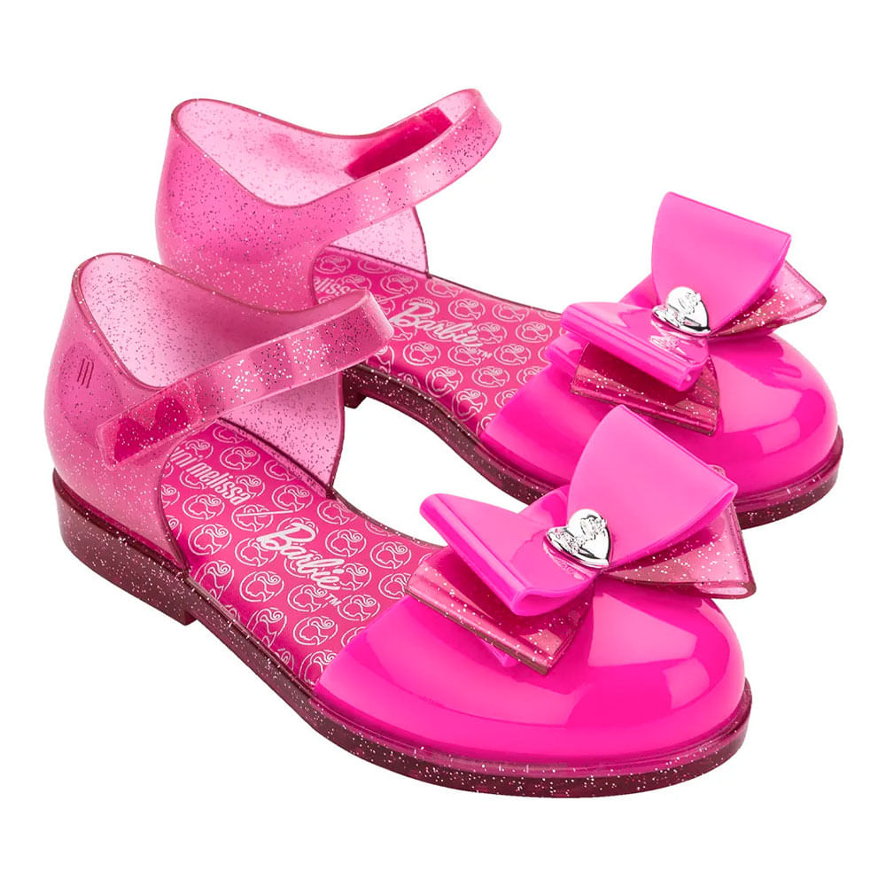 Mini Melissa Amy + Barbie Infantil 35698 PINK | Clovis Calçados