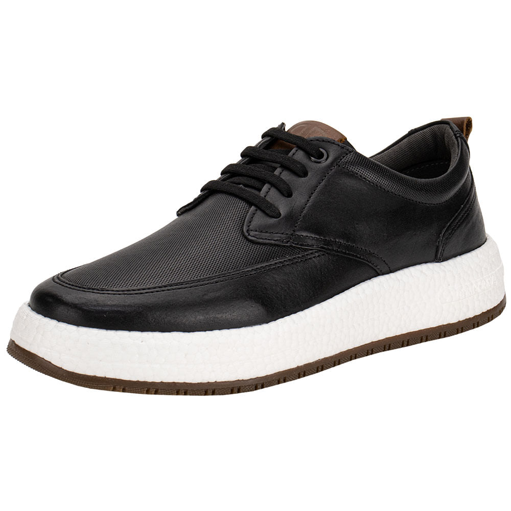 Sapatênis Masculino Drake Pulse Democrata 600103 PRETO - cloviscalcados