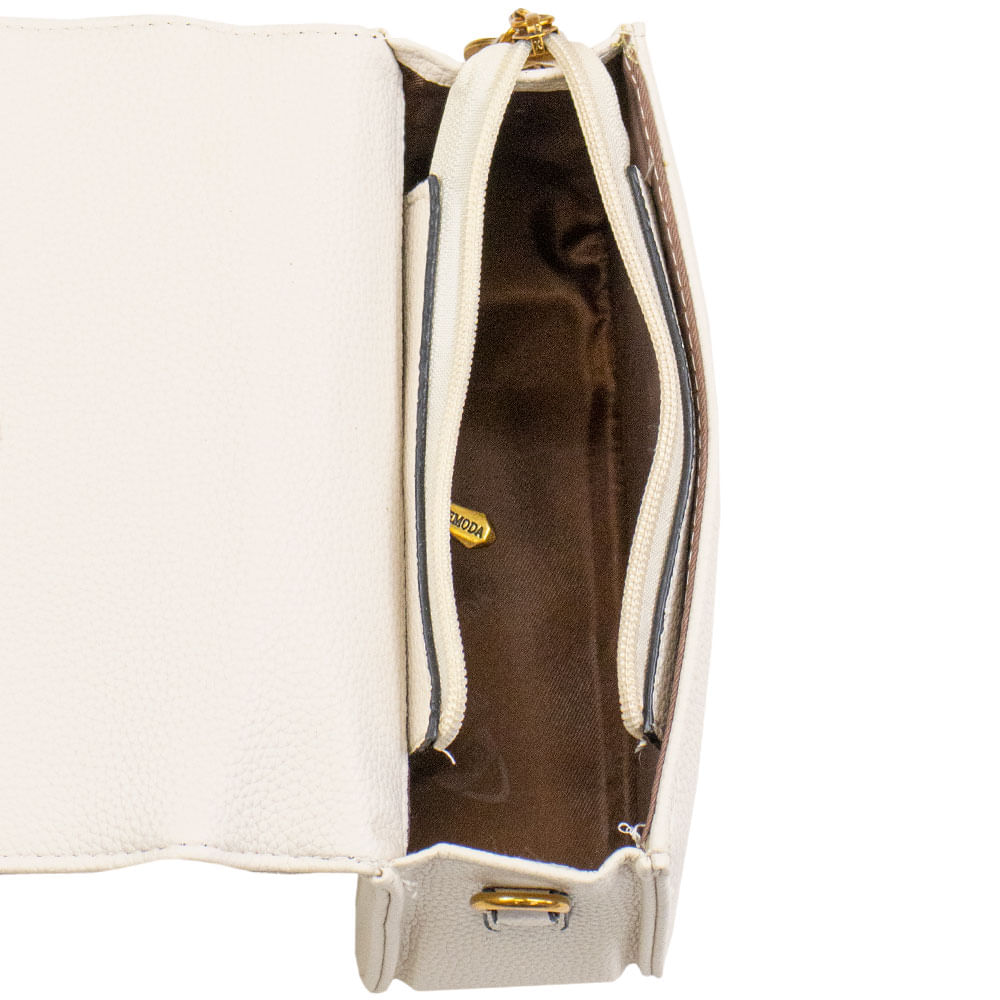 Bolsa Feminina H.E SX-6037 NATURAL - cloviscalcados