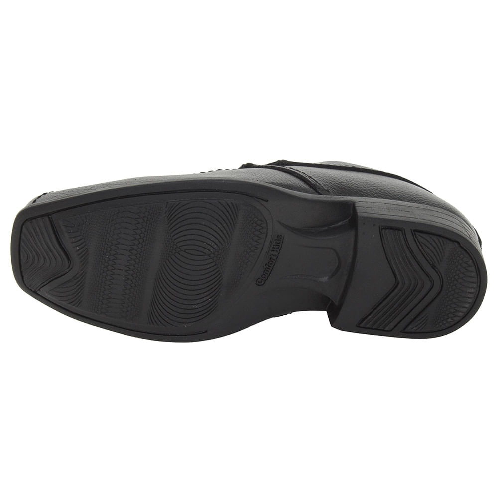 Sapato Infantil Masculino Social Preto Parthenon - 1838 - cloviscalcados