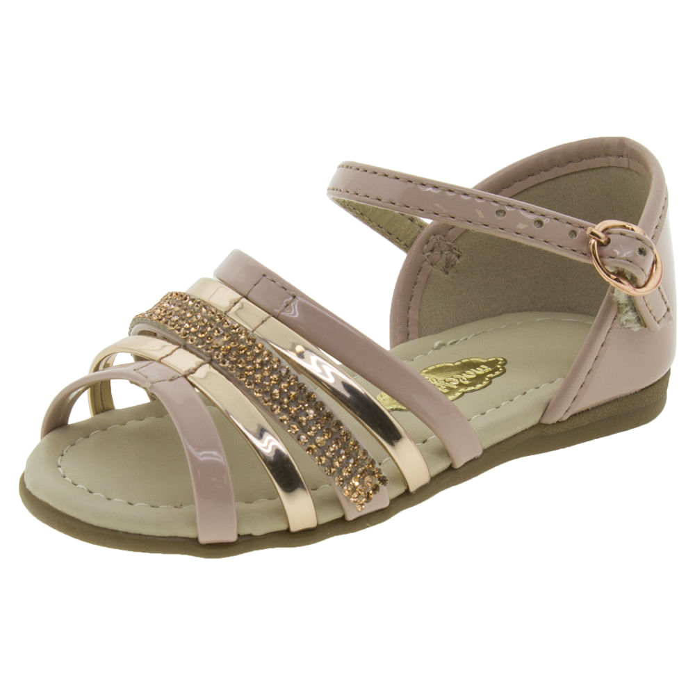 Sandália Infantil Baby Rosa Molekinha - 2114129 - cloviscalcados