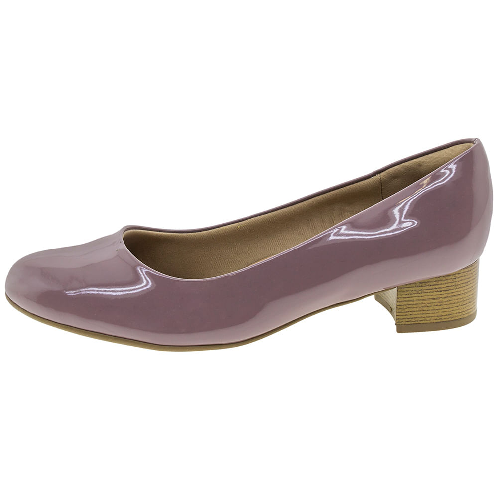 Sapato Feminino Salto Baixo Roxo Piccadilly - 140110 - cloviscalcados