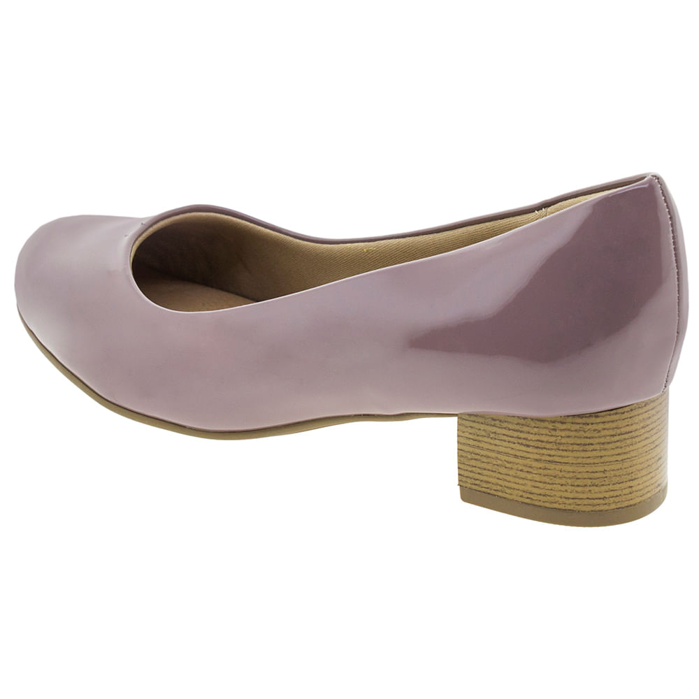 Sapato Feminino Salto Baixo Roxo Piccadilly - 140110 - cloviscalcados