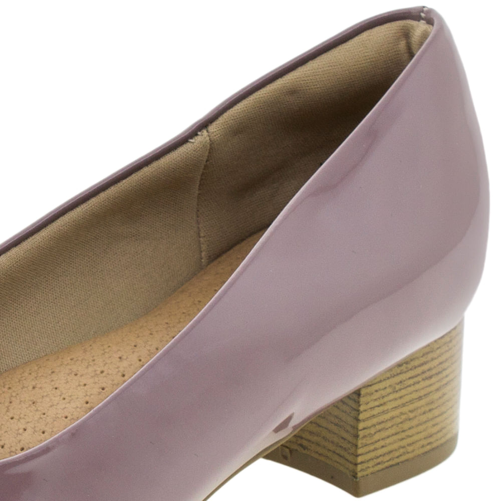 Sapato Feminino Salto Baixo Roxo Piccadilly - 140110 - cloviscalcados
