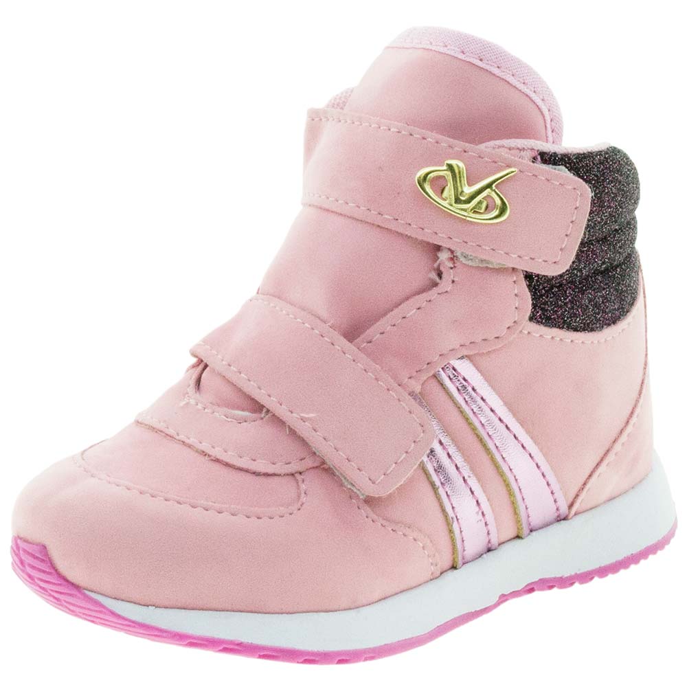 Tênis Infantil Baby Rosa Via Vip - VNJ119 - cloviscalcados