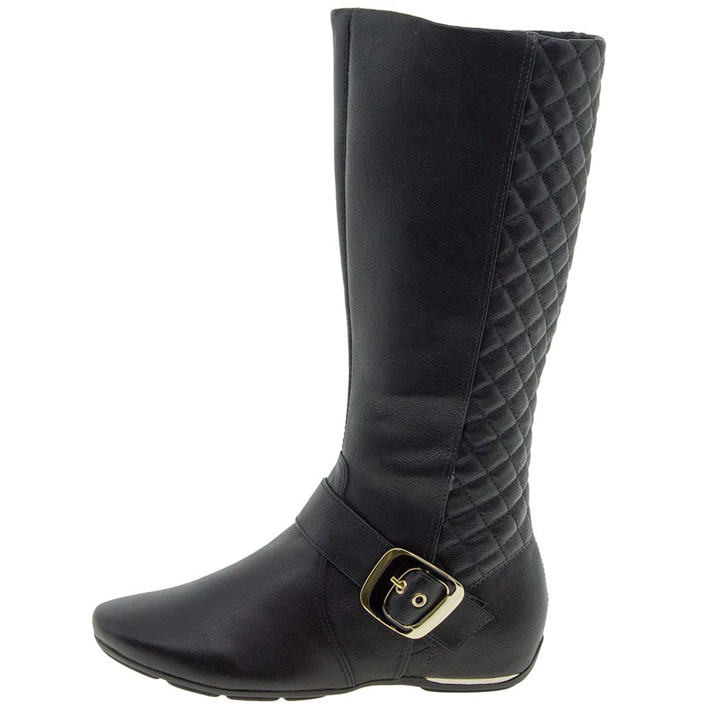 Bota Feminina Cano Alto Comfortflex - 1791304 - cloviscalcados