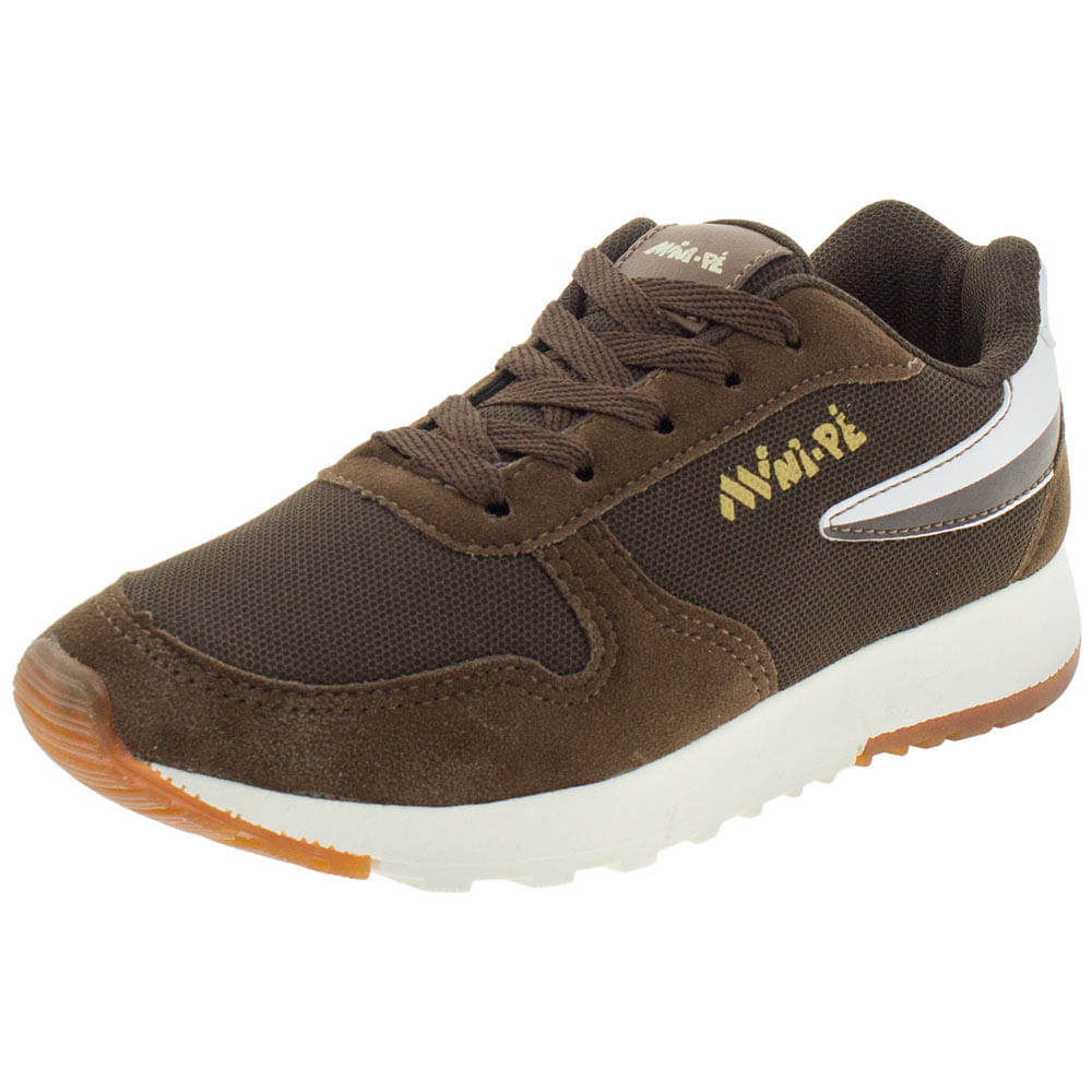 Tênis Infantil Masculino Minipé - Mp1937 Café - cloviscalcados