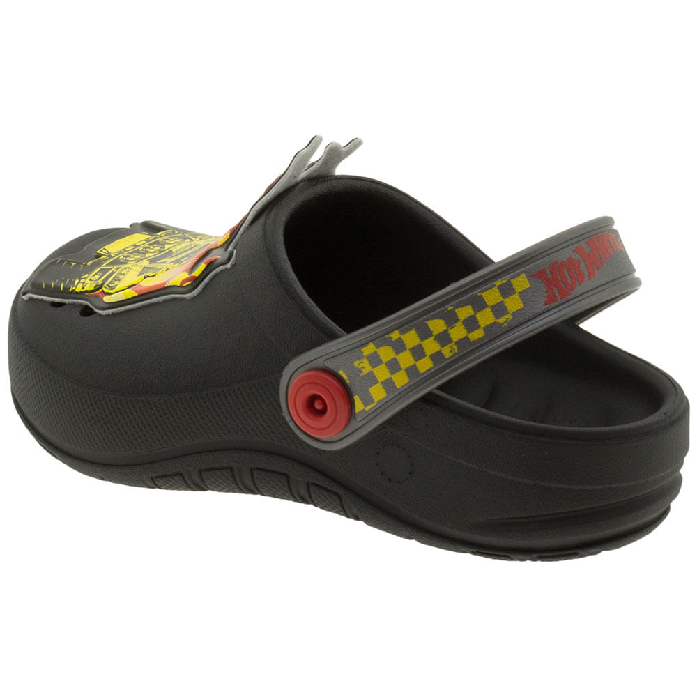 Clogs Infantil Hot Wheels Grendene Kids - 22176 Preto - cloviscalcados