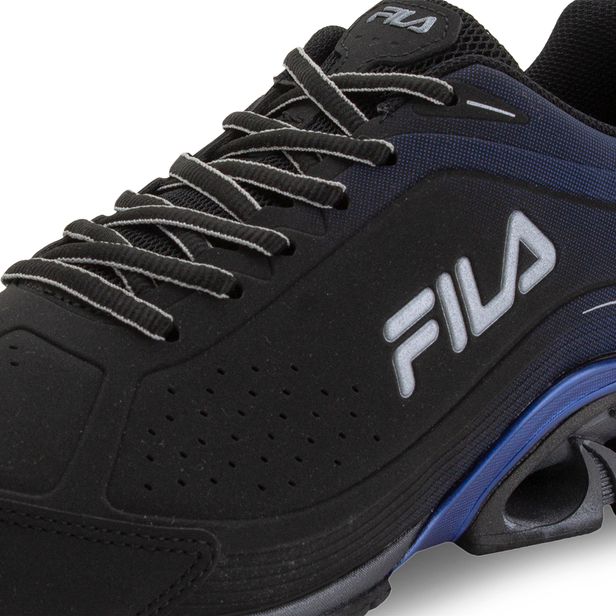Tênis Masculino Cage Python Preto/Azul Fila - 11J481X - cloviscalcados