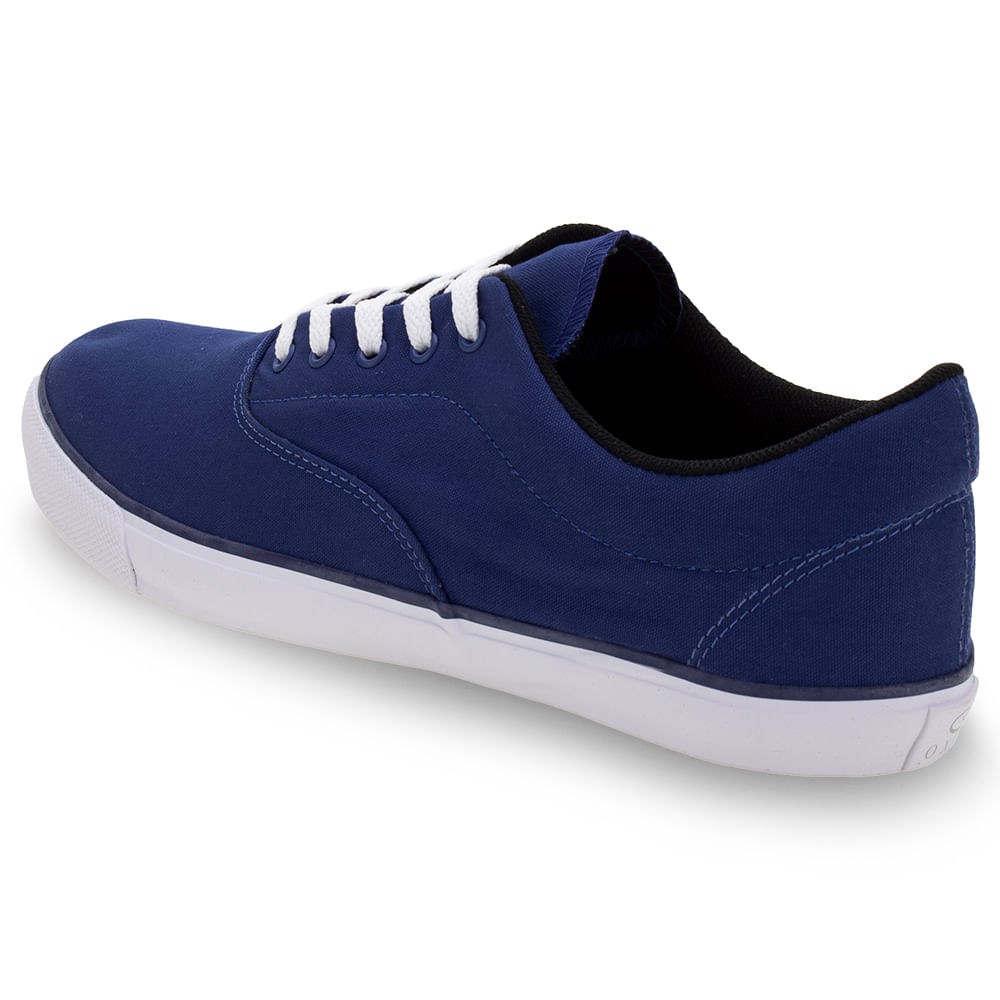 Tênis Slip On Oxto Denim - Od1070 Azul/preto - cloviscalcados