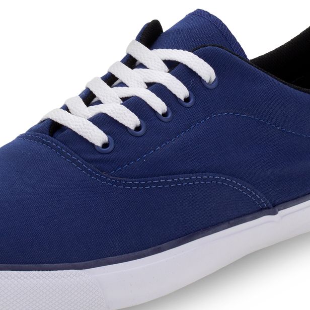 Tênis Slip On Oxto Denim - Od1070 Azul/preto - cloviscalcados