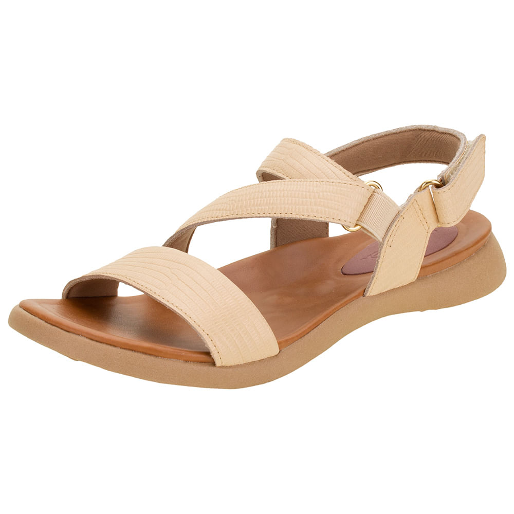Sandália Feminina Salto Baixo Usaflex - Aa2408 - cloviscalcados