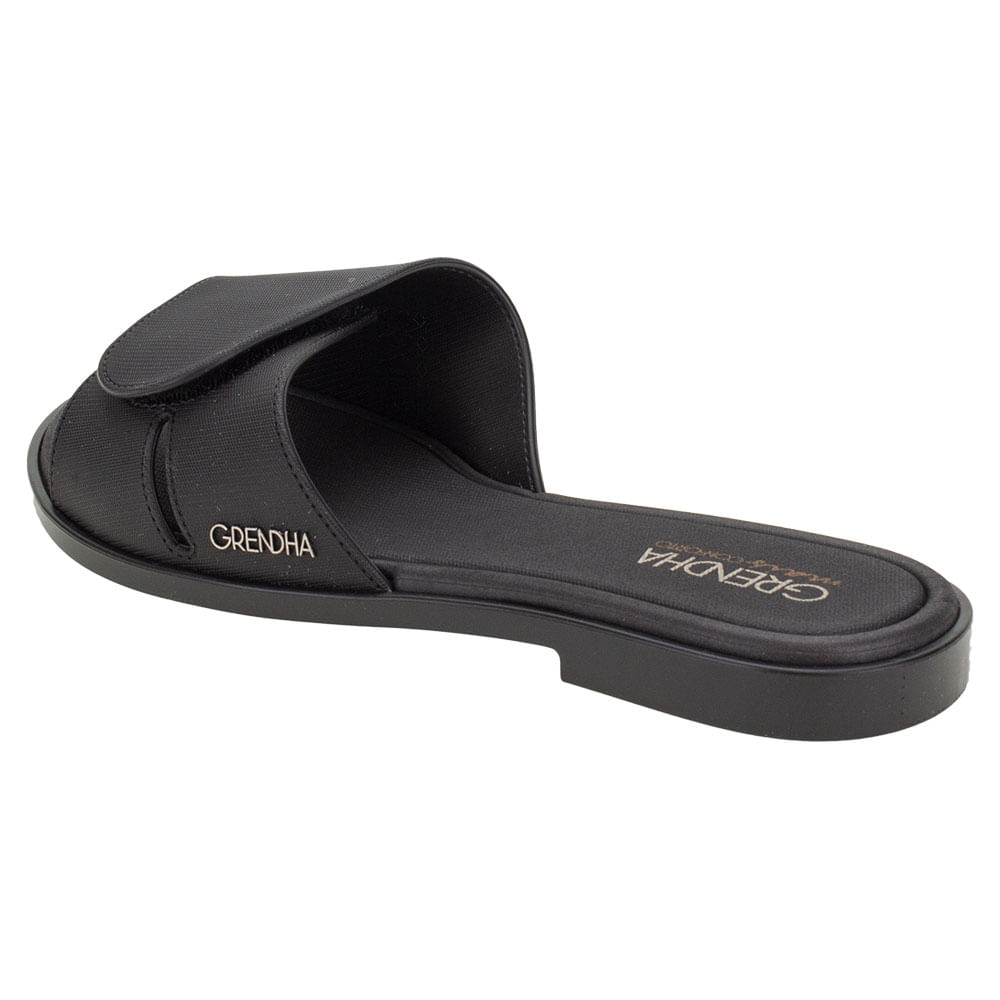 Chinelo Feminino Mais Conforto Slide Grendha - 18278 Preto - cloviscalcados