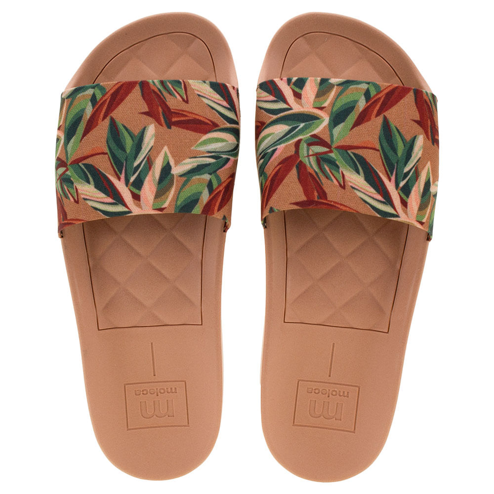 Chinelo Feminino Slide Moleca - 5414100 CARAMELO - cloviscalcados