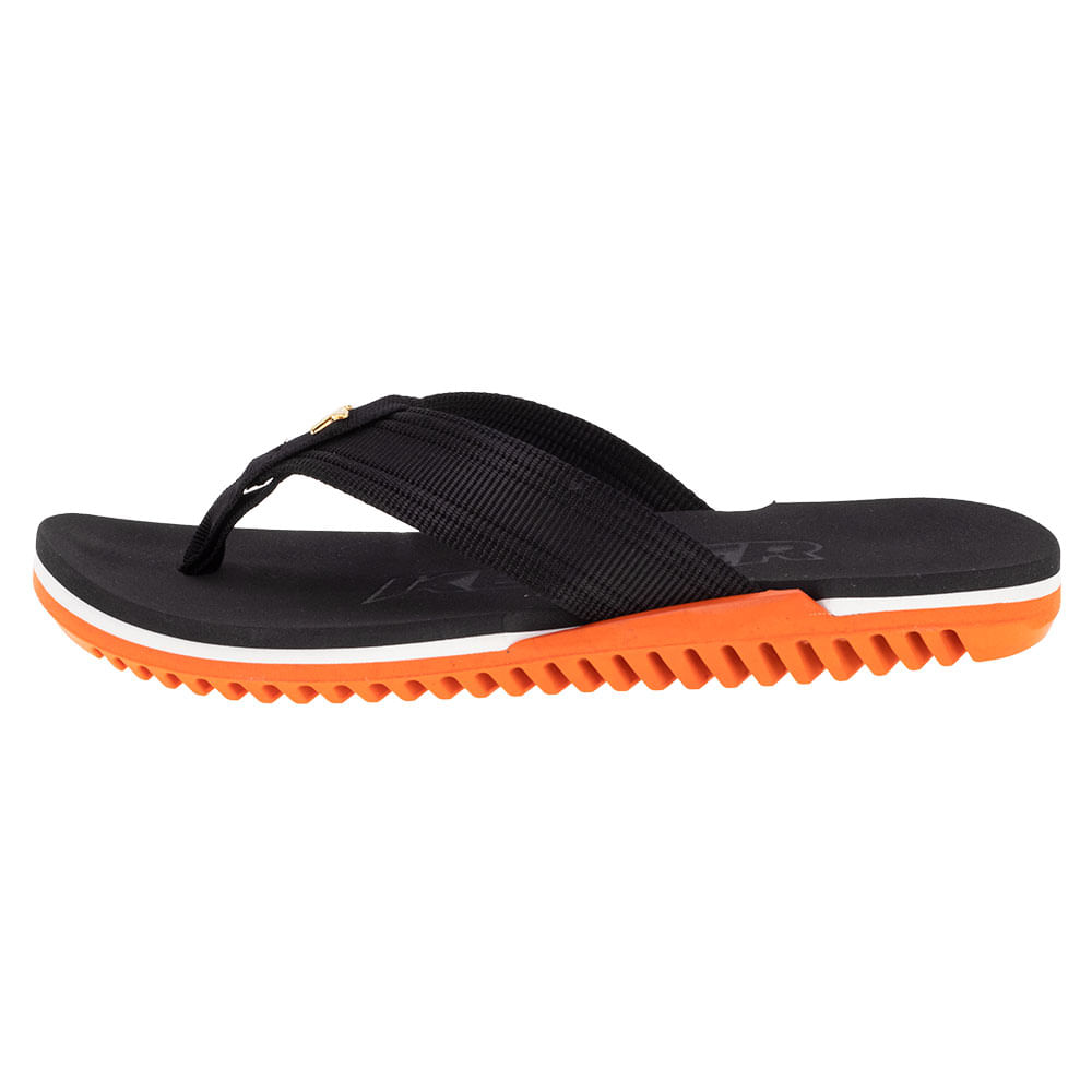 Chinelo Masculino NK6 Pro Kenner - DFZ PRETO/LARANJA - cloviscalcados