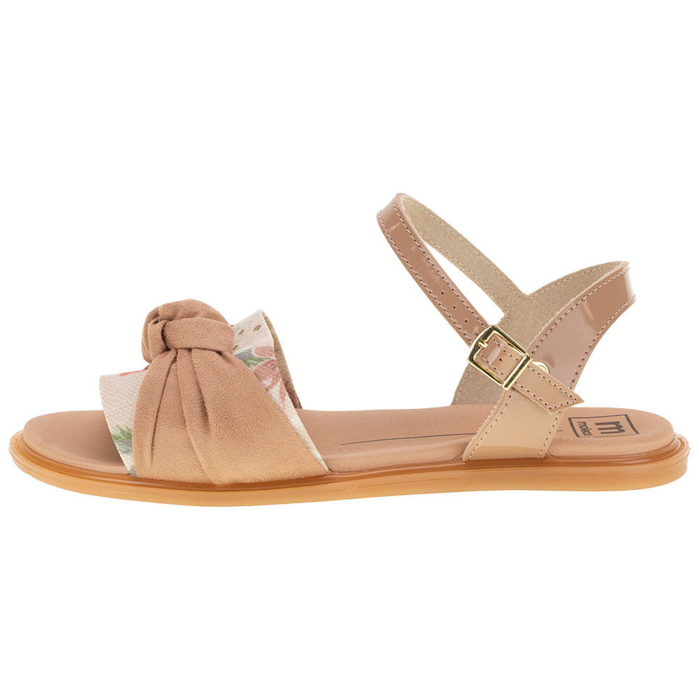 Sandália Feminina Rasteira Moleca - 5450107 BEGE - cloviscalcados