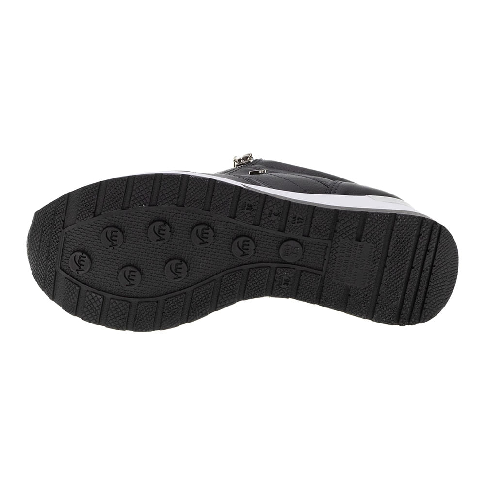 Tênis Feminino Anabela Via Marte - 229202 PRETO - cloviscalcados